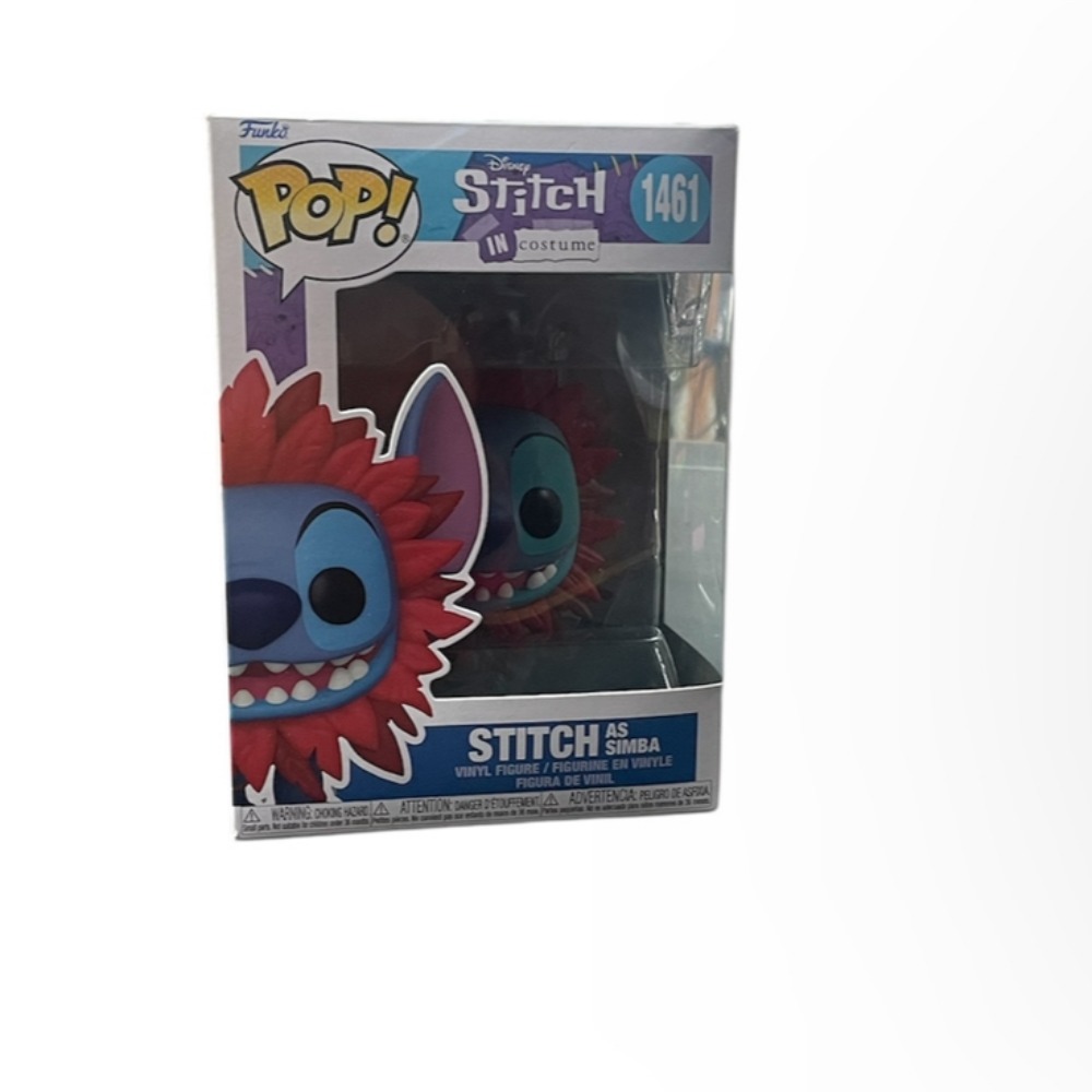 Pre-owned funko Pop stitch as Simba funko pop #1461 - Own4Less